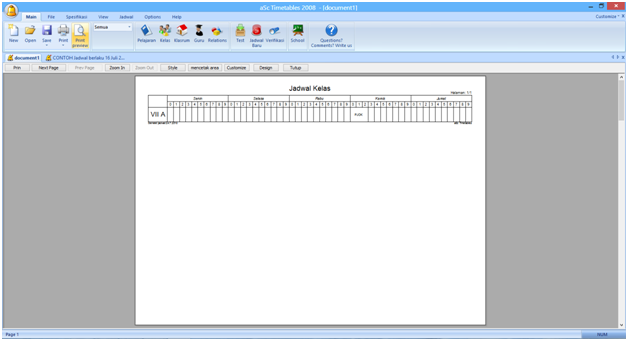 Langkah-langkah Menyusun Jadwal Pelajaran Menggunakan Aplikasi Time ...