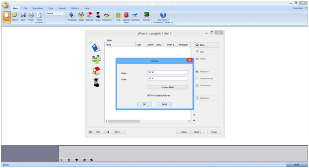 Langkah-langkah Menyusun Jadwal Pelajaran Menggunakan Aplikasi Time ...