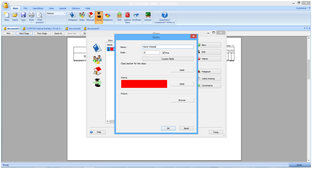 Langkah-langkah Menyusun Jadwal Pelajaran Menggunakan Aplikasi Time ...
